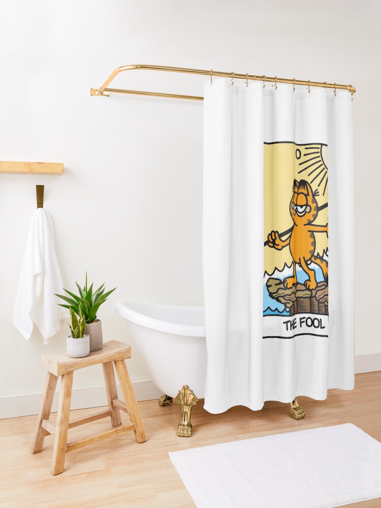 The fool tarot card but it's garfield Shower Curtain sold by Oversight ...