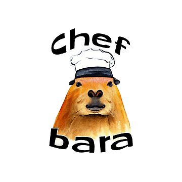 "Chef bara cute capybara cooking" Sticker for Sale by CuteCapybara ...