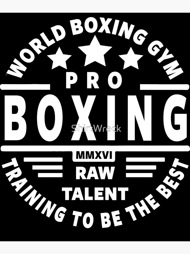 "BOXING - WORLD BOXING GYM" Photographic Print by ShirtWreck | Redbubble
