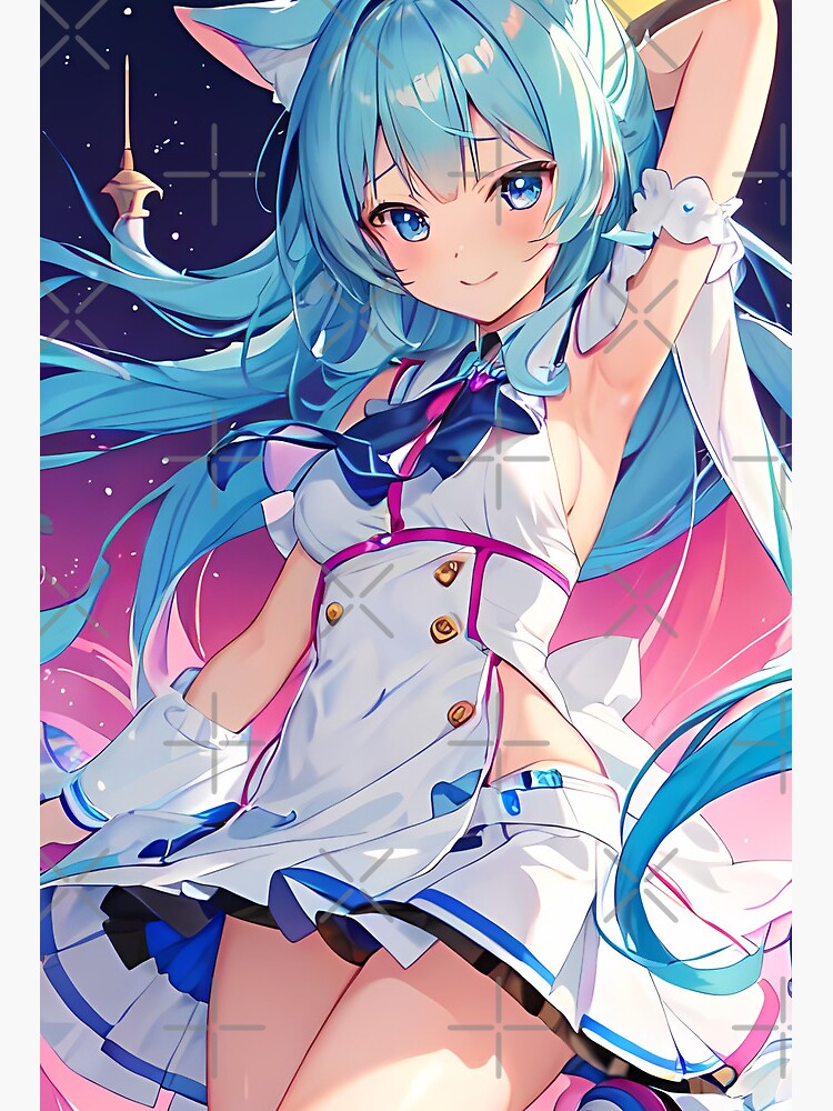 "Cute anime waifu girl" Art Board Print for Sale by Kalkikrivadna ...