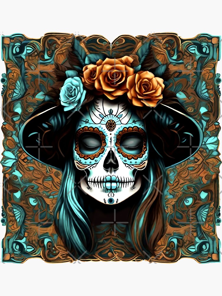 "beautiful serene catrina" Stickerundefined by SkullsToGo | Redbubble