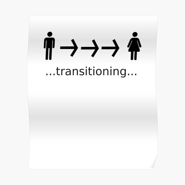 "Transitioning mtf" Poster by RollingSpices | Redbubble