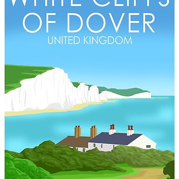 "White Cliffs of Dover, United Kingdom" Art Board Print for Sale by ...
