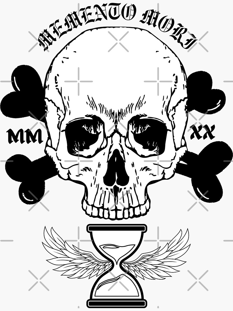 "Memento Mori-Qoute" Sticker for Sale by Zen Fit | Redbubble