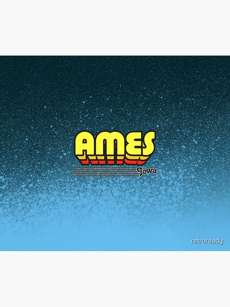 "Ames, Iowa | Retro Stripes" Poster for Sale by retroready | Redbubble