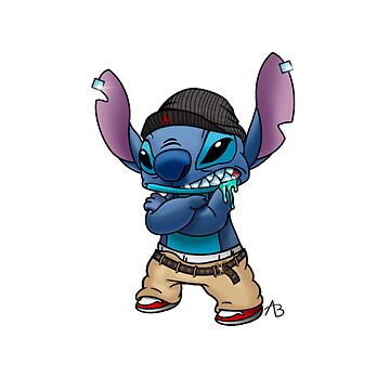 "Stitch gangster" Poster for Sale by B0ULTz | Redbubble