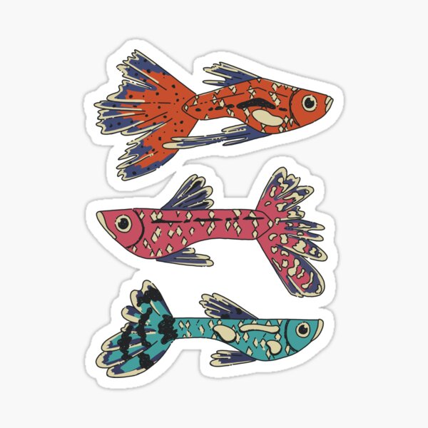"Aquarium Fish" Sticker for Sale by fernandaschalle | Redbubble