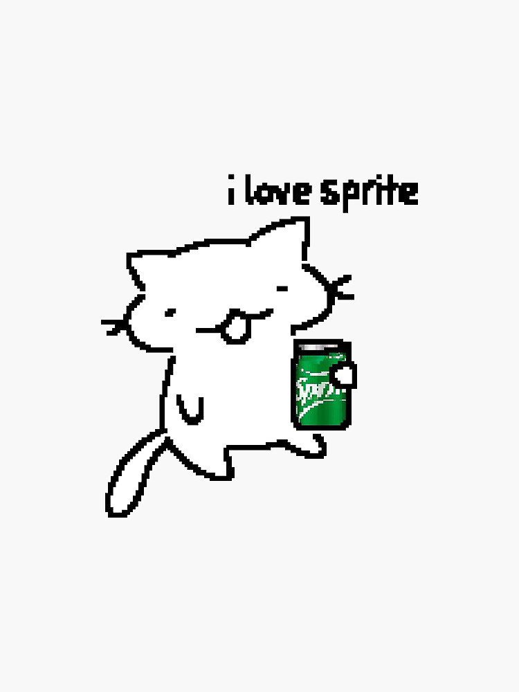 "I love sprite" Sticker for Sale by etayelectus | Redbubble