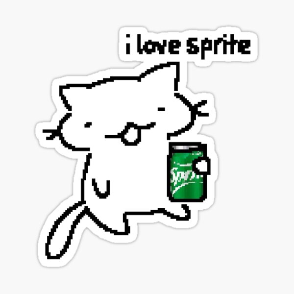 "I love sprite" Sticker for Sale by etayelectus | Redbubble