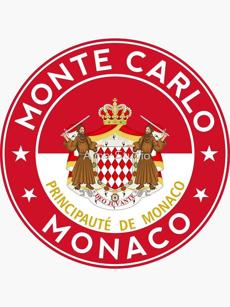 "Monte Carlo Monaco" Sticker for Sale by Alma-Studio | Redbubble