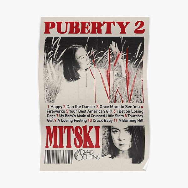 "Puberty 2 by mitski " Poster for Sale by ariscreek | Redbubble