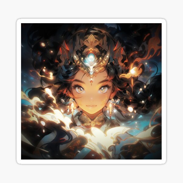 "Anime Princess" Sticker for Sale by Dawn van Doorn | Redbubble