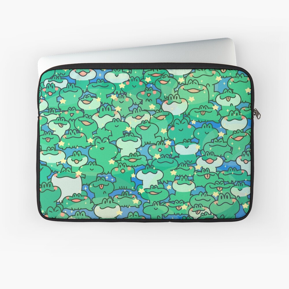 "Frog Party" Laptop Sleeve for Sale by macky-z | Redbubble
