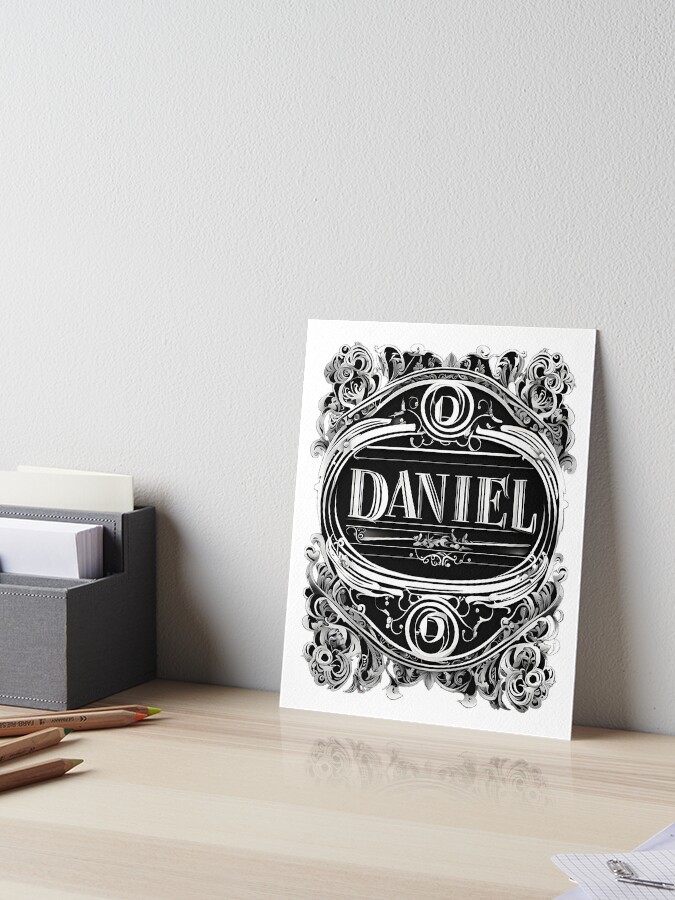 "Daniel-name" Art Board Print for Sale by duhnnae | Redbubble
