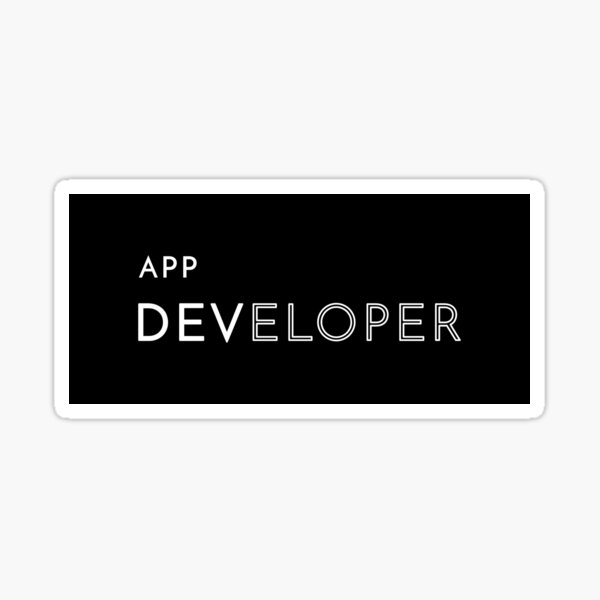 "App Developer" Sticker for Sale by developer-gifts | Redbubble