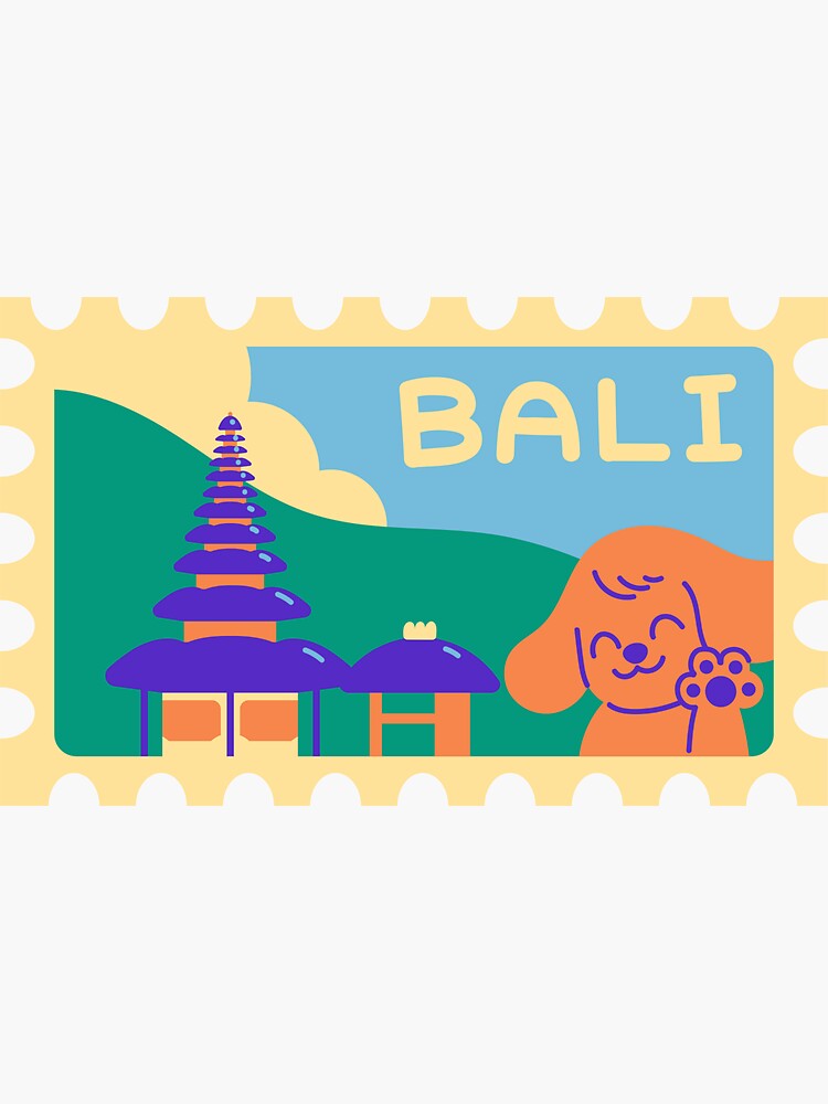 "Bali Postcard" Sticker for Sale by Danteboute | Redbubble