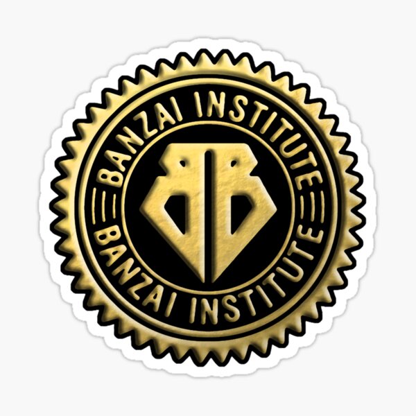 "Buckaroo Banzai Institute Gear Logo Gold Seal" Sticker for Sale by ...