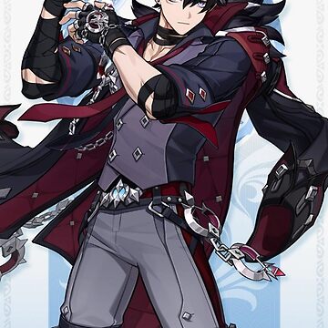 "Genshin Impact - Wriothesley Character Official Poster" Sticker for ...