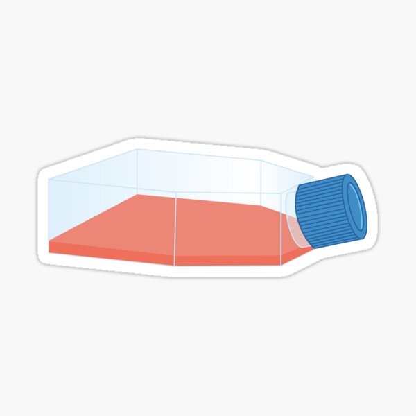 T75 Cell Culture Flask Sticker For Sale By Briellemartens Redbubble