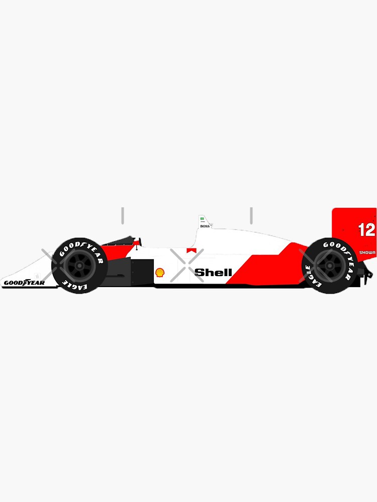 "McLaren MP4/4" Sticker by Sacrebleu7 | Redbubble