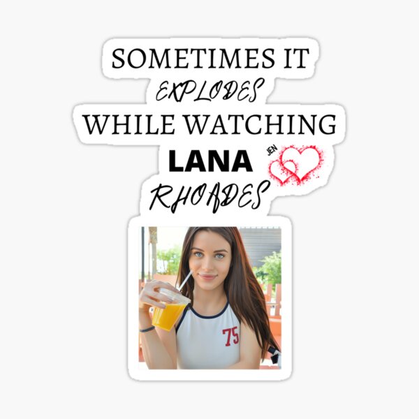 "Lana Rhoades 3 " Sticker for Sale by rzdexscufjr3 | Redbubble
