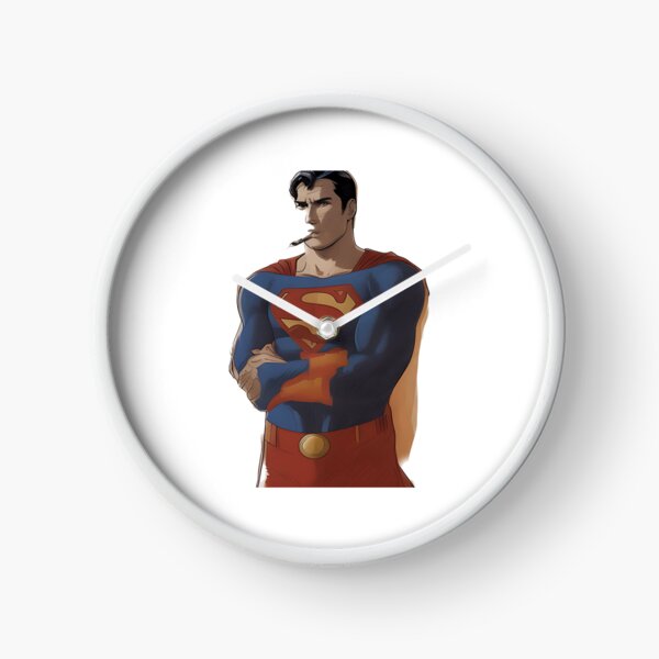 "Superman Tuxedo" Clock by Tonylito | Redbubble