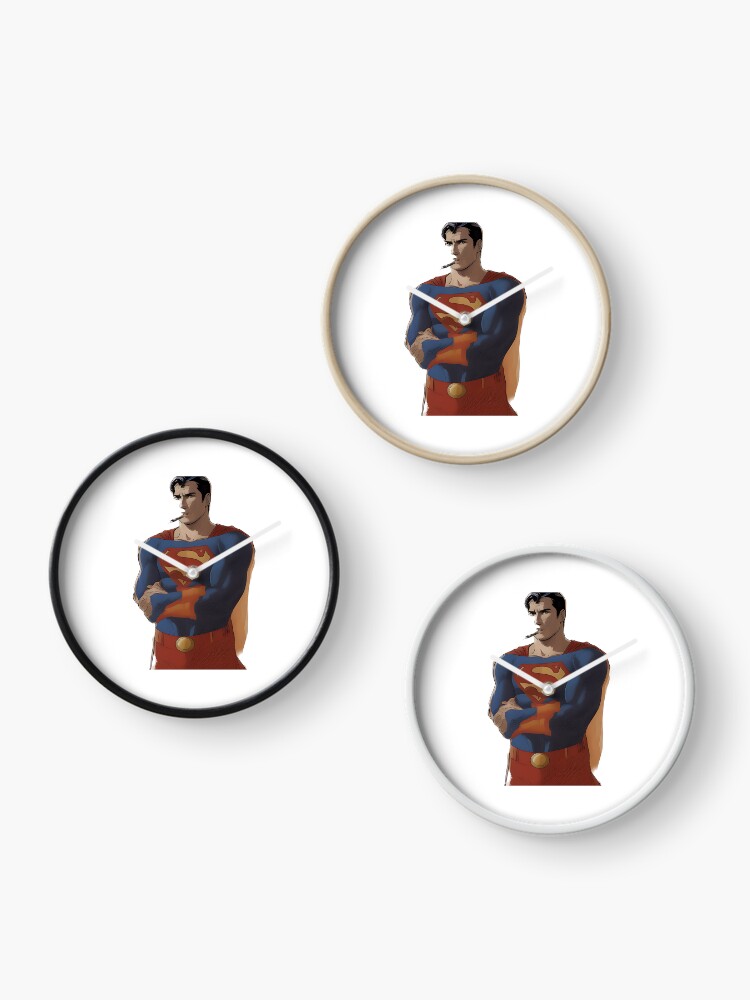"Superman Tuxedo" Clock by Tonylito | Redbubble