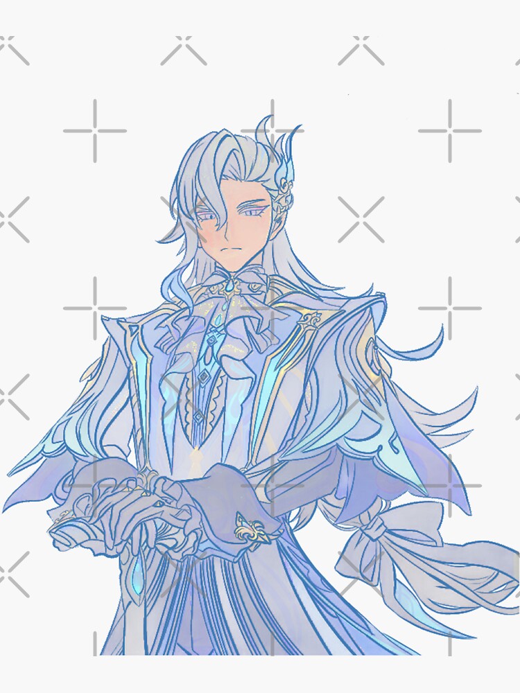 "Genshin Impact Neuvillette" Sticker for Sale by James-or-not | Redbubble