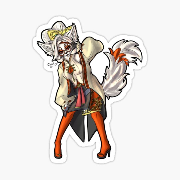 "Fox purah" Sticker for Sale by Froofy Froof | Redbubble