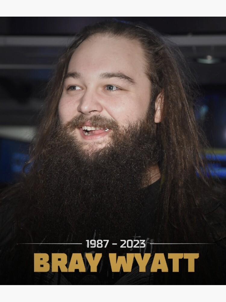 "bray wyatt rip bray wyatt 1987 2023 bray wyatt" Sticker for Sale by ...