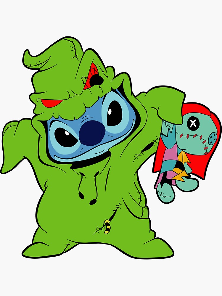 "Stitch as oogie boogie" Sticker for Sale by GH0ST3D555 | Redbubble