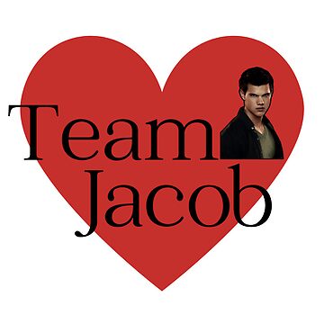 team Jacob sticker ꙳" Sticker for Sale by livhestmark | Redbubble