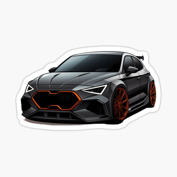 "León cupra concept Car" Sticker by paskuallin | Redbubble