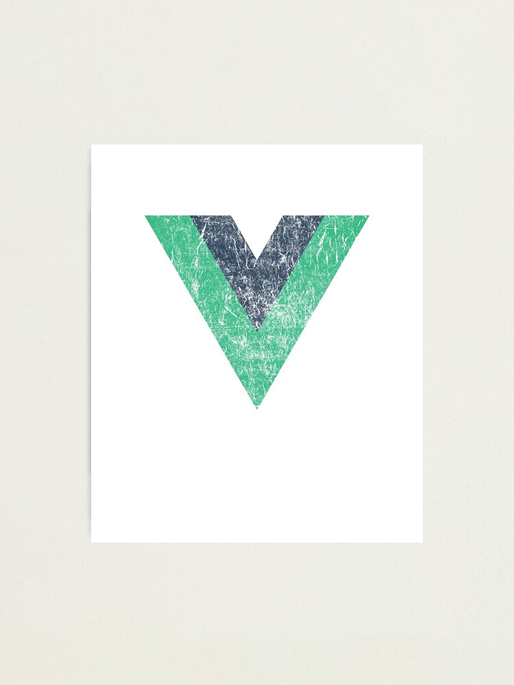 Vintage Vue Vuejs Vuejs Javascript Framework Photographic Print By Vladocar Redbubble