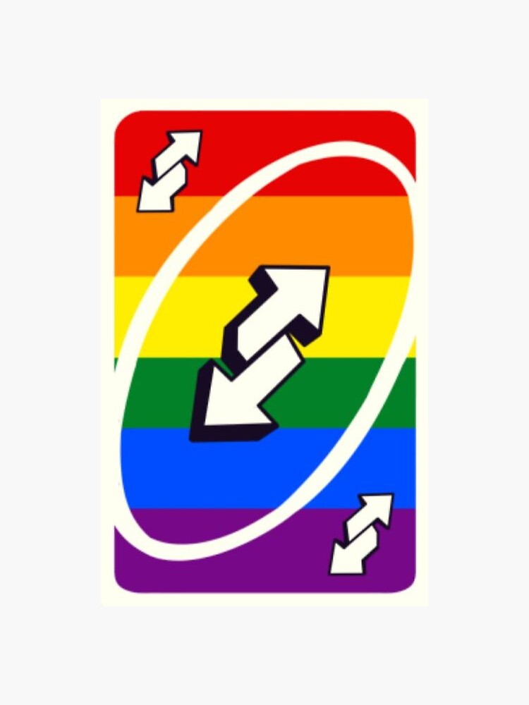 "Rainbow Uno Reverse Card" Sticker for Sale by NutSupplier | Redbubble
