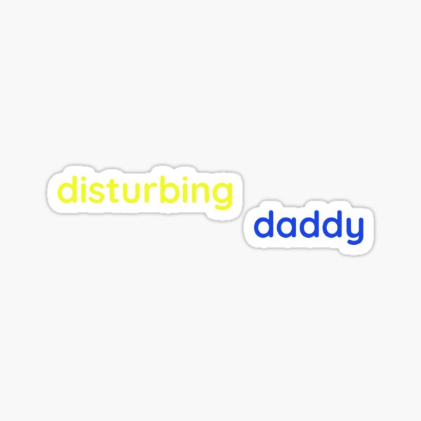 "Disturbing Daddy - Ghost Files" Sticker for Sale by geemaynard | Redbubble
