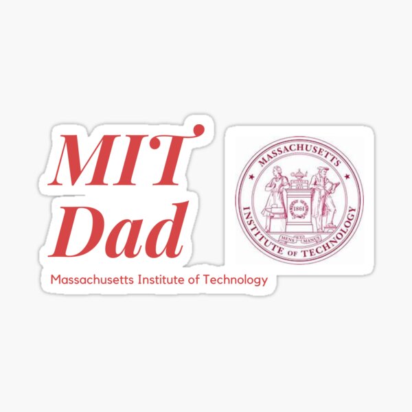 "MIT DAD" Sticker for Sale by HoneyJars | Redbubble