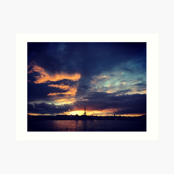 "Sunset over Hartlepool Marina" Art Print by AxiomPrime | Redbubble