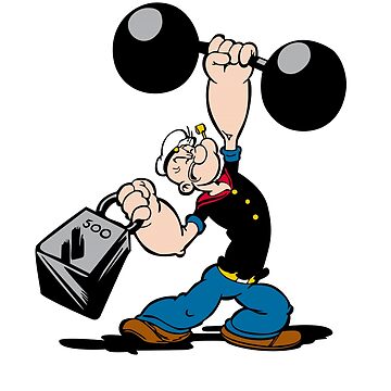 "Popeye the Sailor" Sticker for Sale by servidshaynek | Redbubble