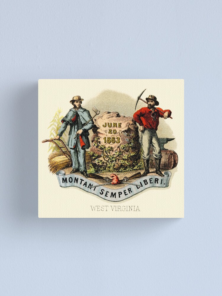 "Montani Semper Liberi" Canvas Print for Sale by gleatherman | Redbubble