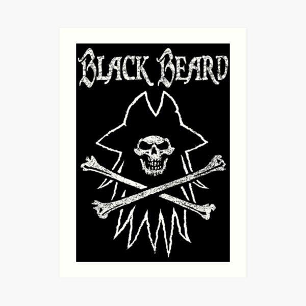 "Blackbeard" Art Print for Sale by Alpha-Attire | Redbubble