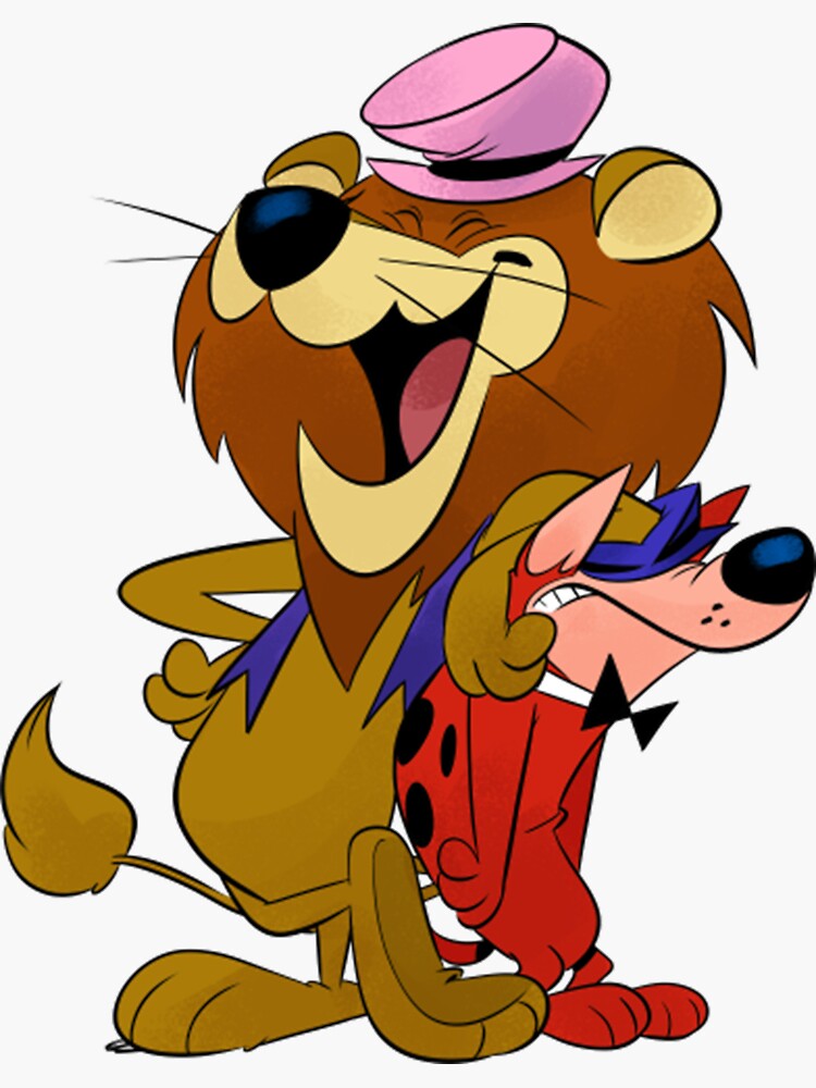 "Lippy the lion and Hardy Har" Sticker for Sale by TomasHackett | Redbubble