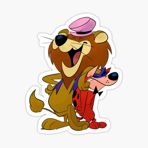 "Lippy the lion and Hardy Har" Sticker for Sale by TomasHackett | Redbubble