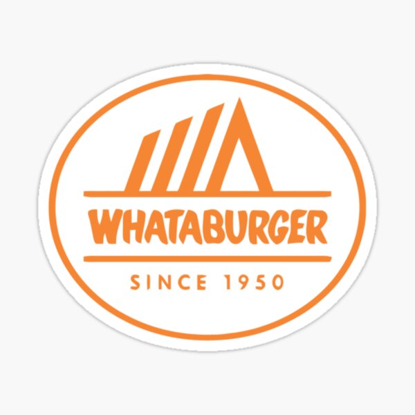 "Whataburger Since 1950" Sticker for Sale by JoelleCullough | Redbubble