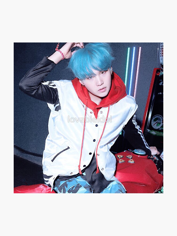 "BTS Suga Sticker" Sticker for Sale by lovableidol | Redbubble