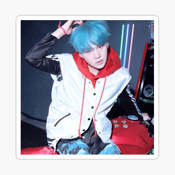 "BTS Suga Sticker" Sticker for Sale by lovableidol | Redbubble