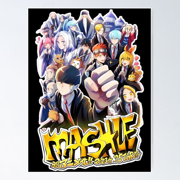 "Mashle" Poster for Sale by SpinedJeffers | Redbubble