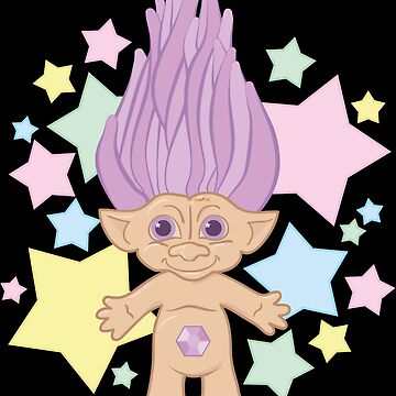 "Cute Lucky Troll" Sticker for Sale by Keyr-aCallihan | Redbubble