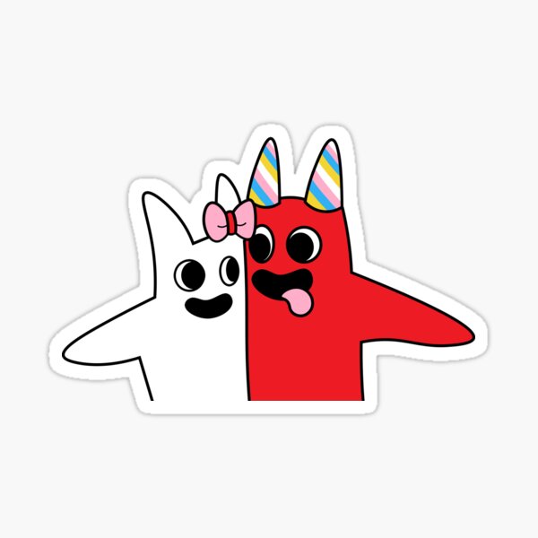 "BanBan and Banbaleena" Sticker for Sale by Featherssketch | Redbubble