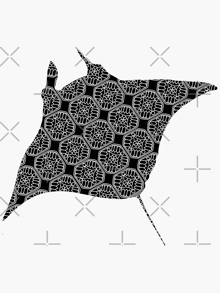 "Manta Doodle " Sticker by CielPetit | Redbubble